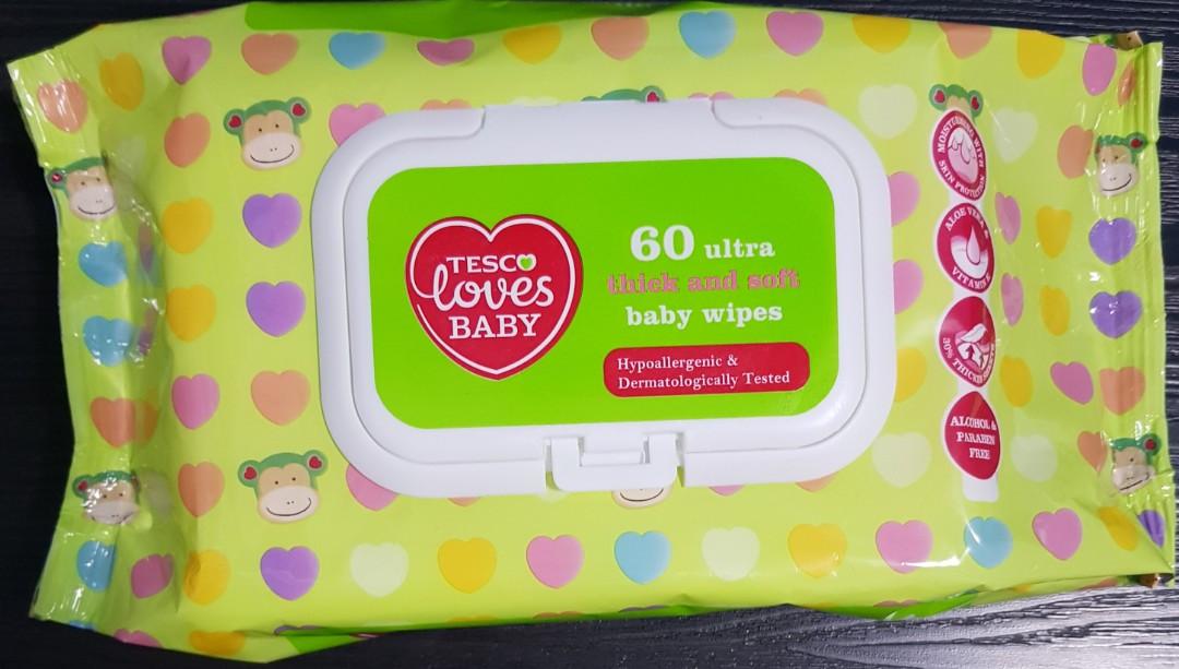 Tesco Fred & Flo baby wipes, Babies & Kids, Bathing & Changing, Diapers ...