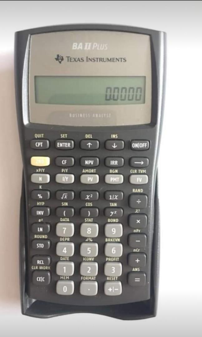 Texas Instruments BA II Plus Financial Calculator, Computers & Tech ...