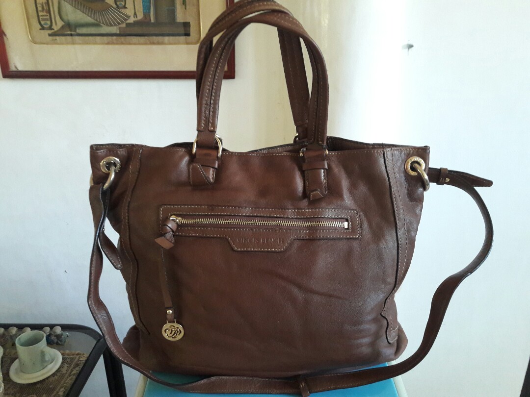 Vincis Bench Genuine Leather Two Way Crossbody Bag, Women's Fashion ...