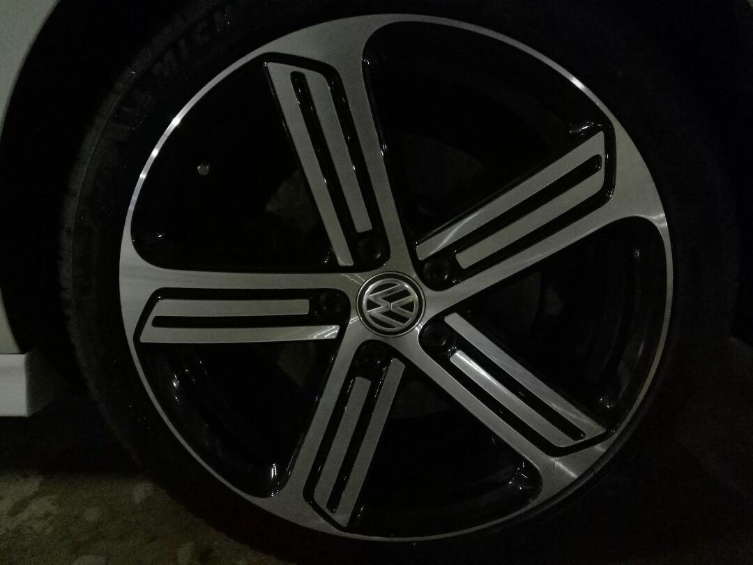 VW Cadiz Rims 18" Original from Golf R MK7, Car Accessories, Tyres ...