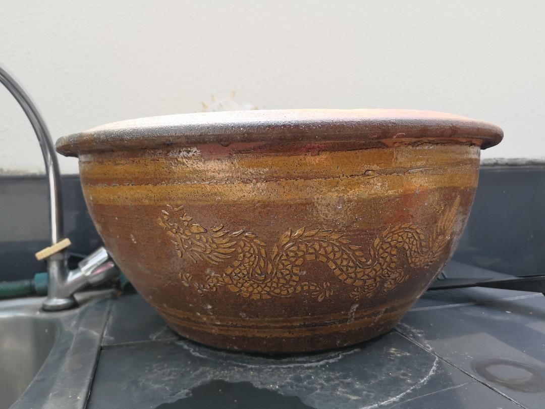 Feng Shui Dragon Pot with Water Lily, Furniture & Home Living, Home ...