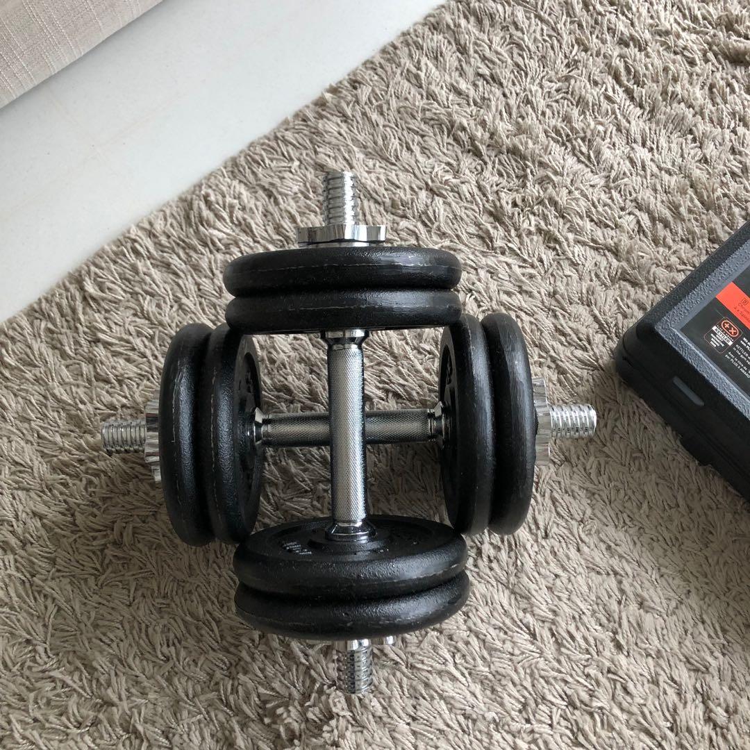 Dumbbell set, Sports Equipment, Exercise & Fitness, Weights & Dumbbells ...