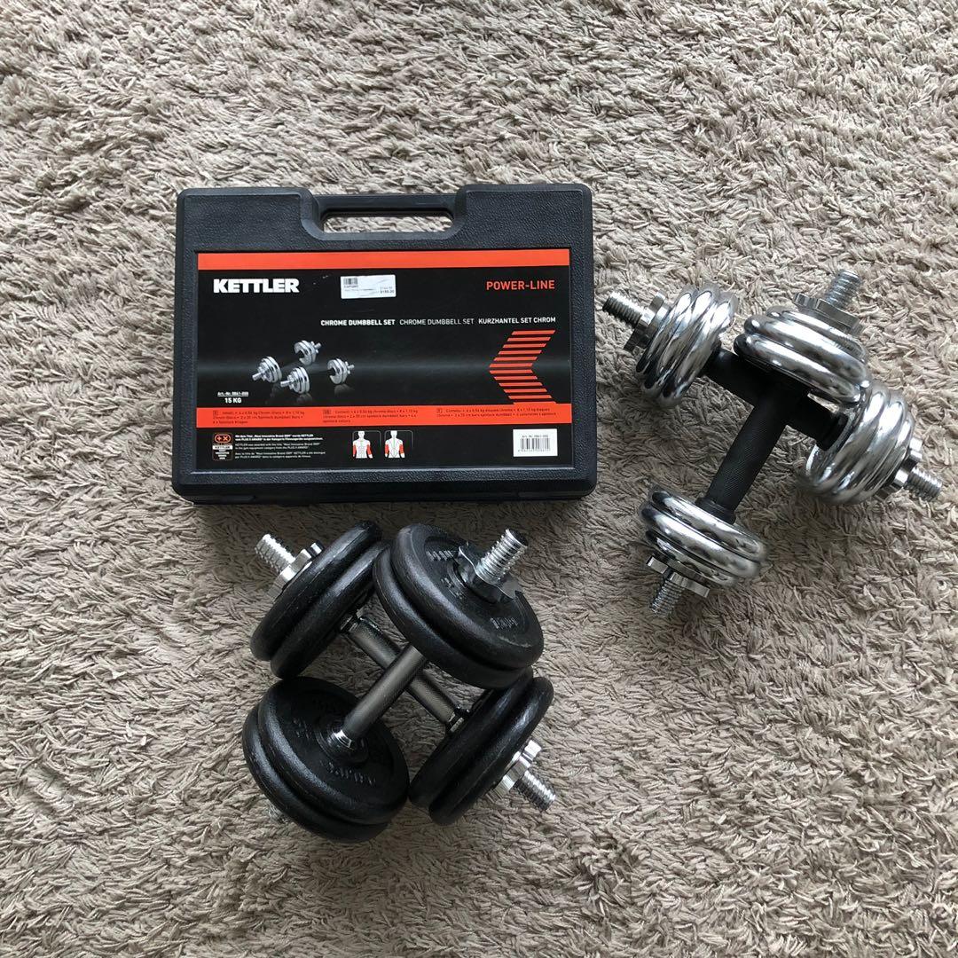Dumbbell set, Sports Equipment, Exercise & Fitness, Weights & Dumbbells ...