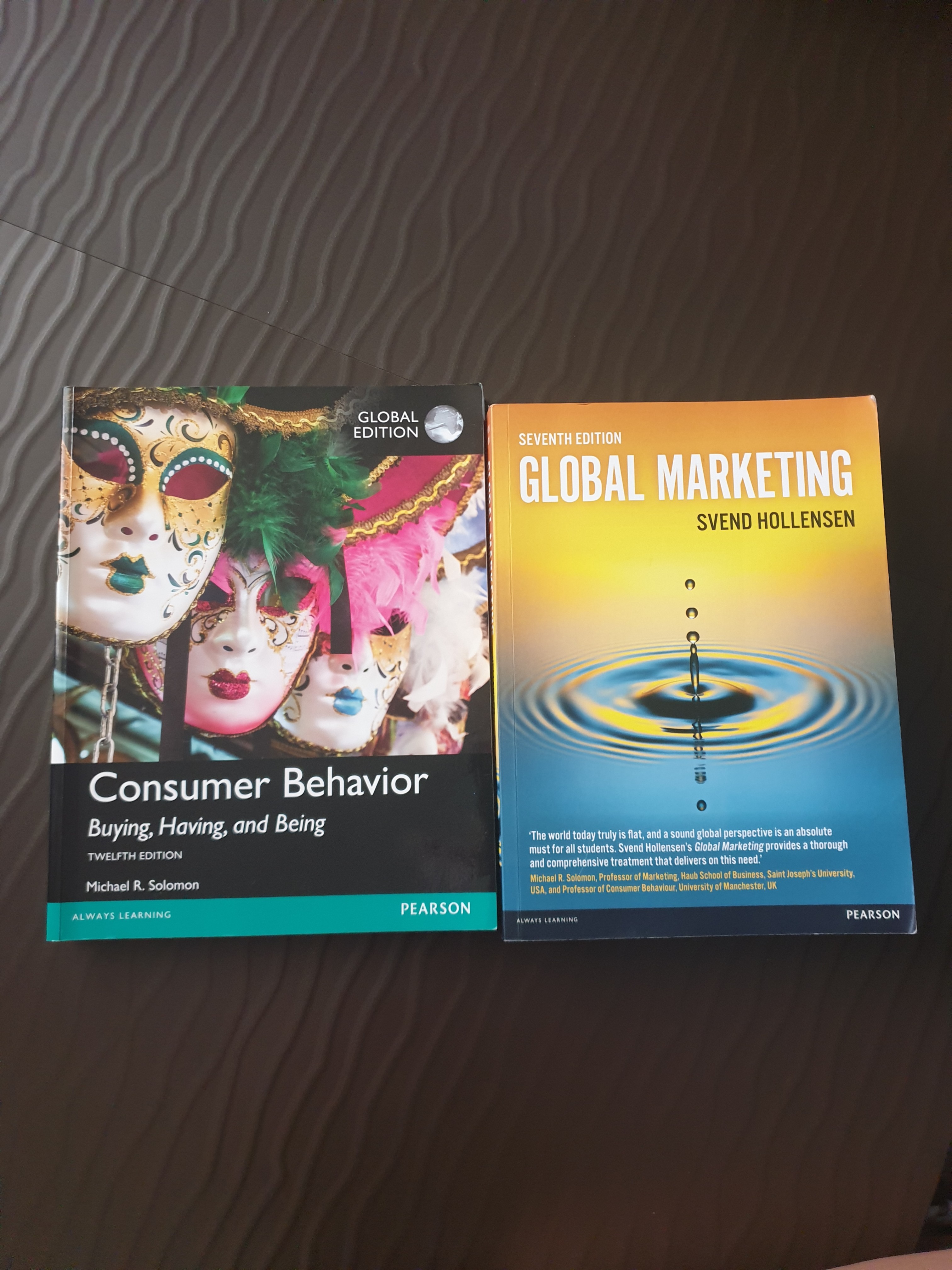 Global Marketing Textbook and Consumer Behaviour Textbook, Hobbies ...
