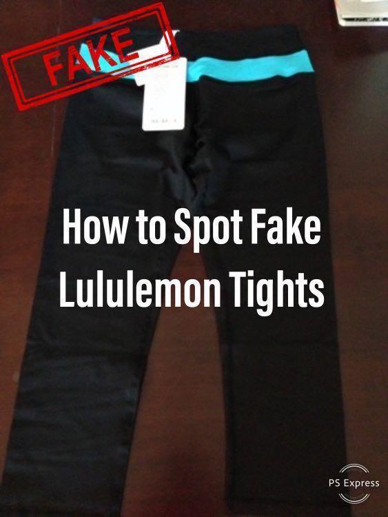 How To Spot Fake Lululemon Tights Men S Fashion Activewear On Carousell