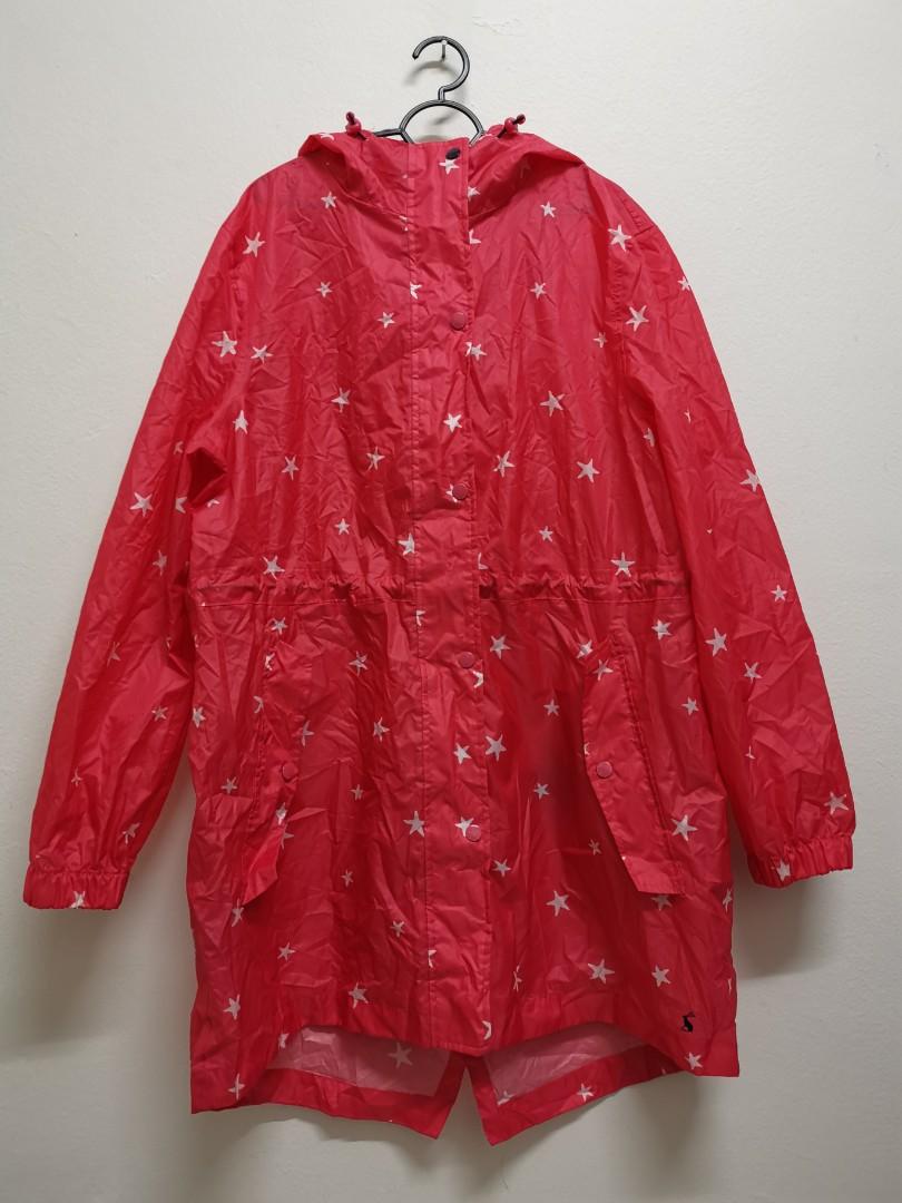 Joules Golightly red waterproof packaway jacket/raincoat, Women's ...