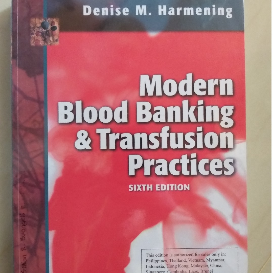 Modern Blood Banking & Transfusion Practices by Harmening, Hobbies ...