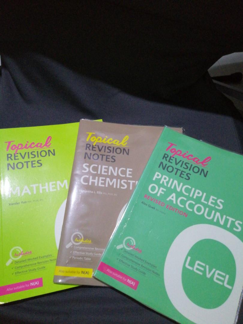 O-Level Revision Notes (Chemistry, Physics), Hobbies & Toys, Books ...