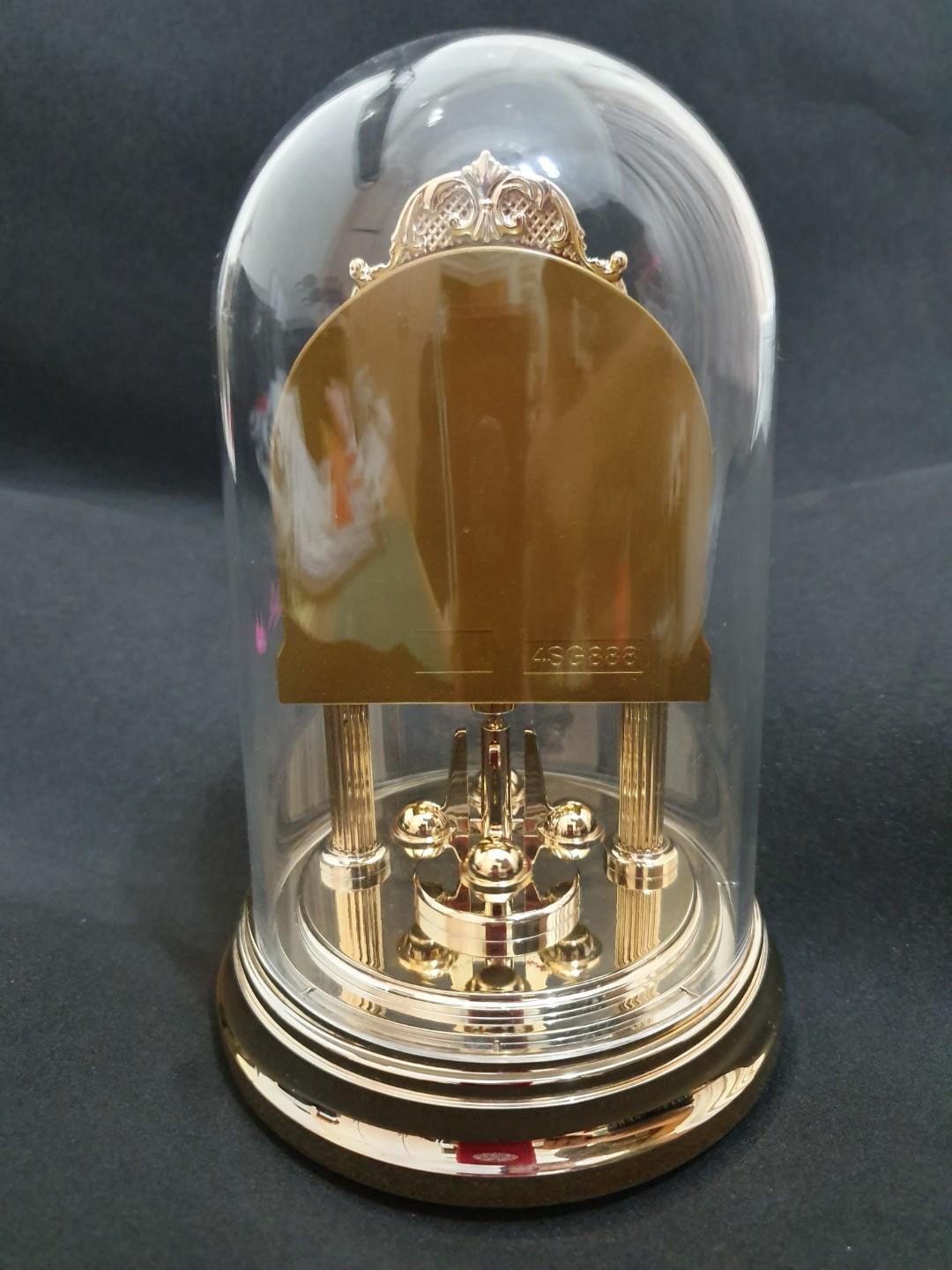 Rhythm Gold Rotating Pendulum Clock, Furniture & Home Living, Home ...