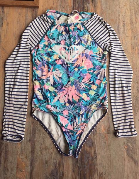 Roxy One Piece Rashguard, Women's Fashion, Swimwear, Rash guard on ...