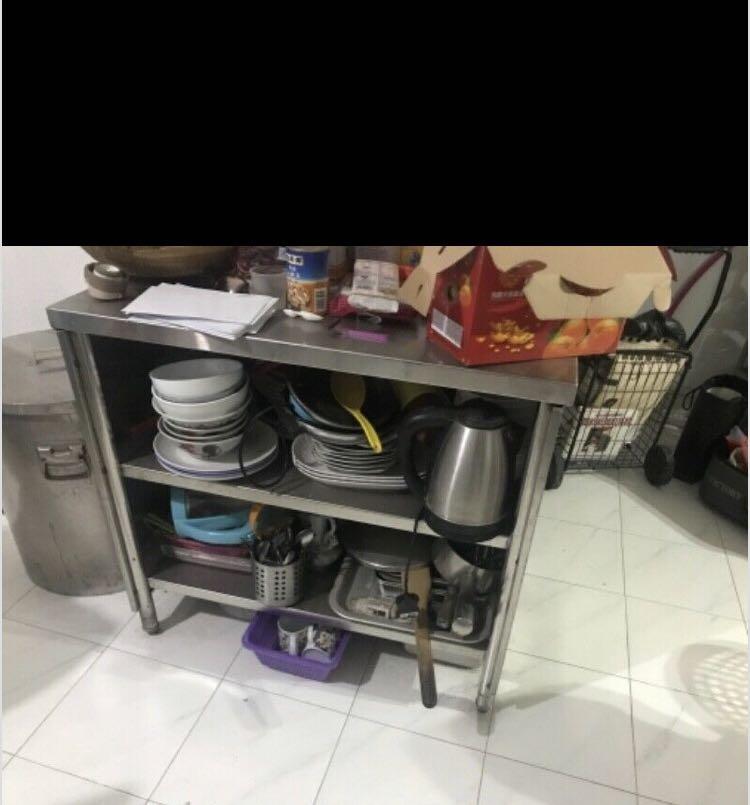 Stainless steel hawker stall equipment, Furniture & Home Living ...