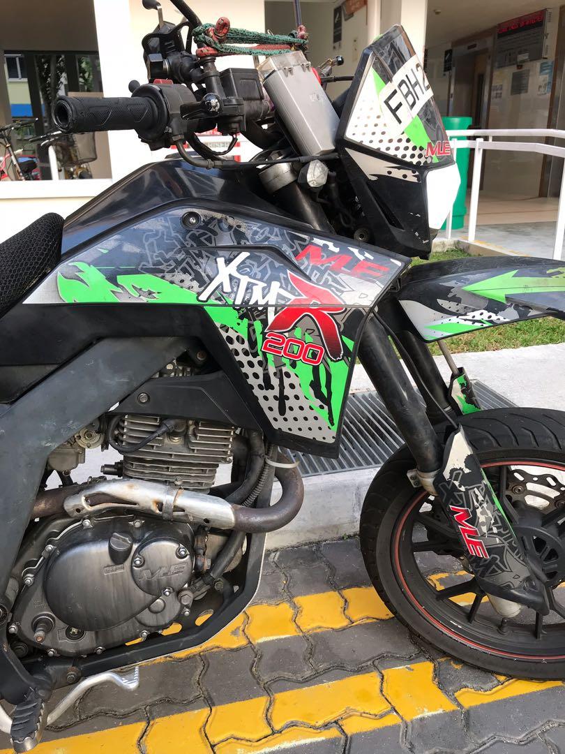 Xtm 200 coe 2023, Motorcycles, Motorcycles for Sale, Class 2B on Carousell