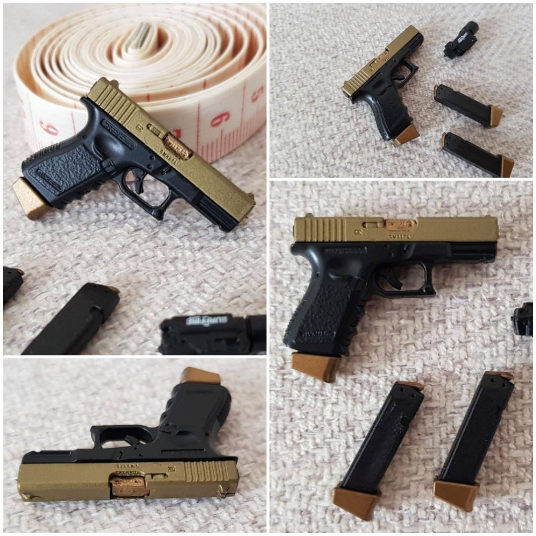 [1x Free Grenade]1/6 G17 (Glock 17) Gold Glide [phicen / TBLeague / Hot ...