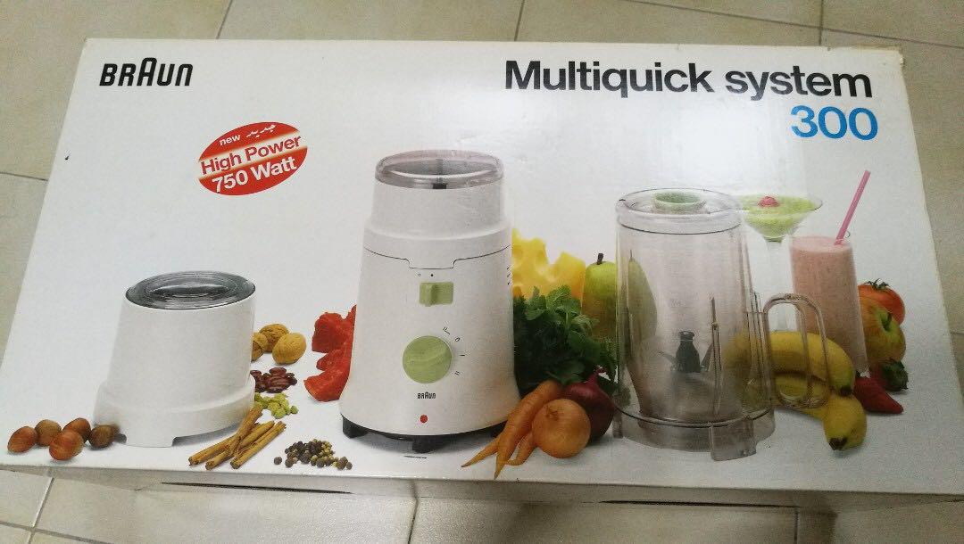 Braun ZK300 Set with each chopper, blender and coffee bean grinder, TV ...