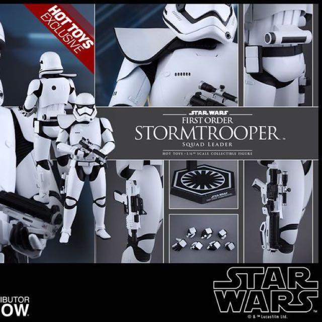 Hot Toys First Order Squad Leader 1/6 Stormtrooper Exclusive Brand New ...