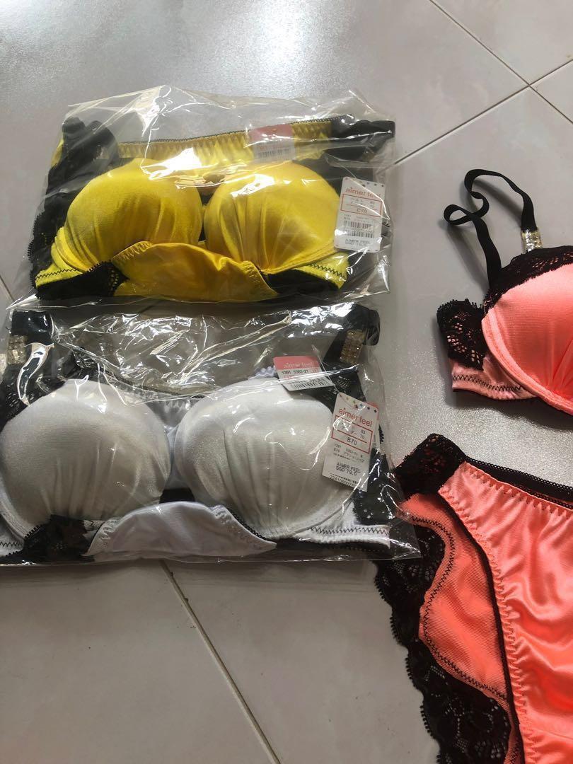 Lingerie/ Bra panty set from Aimer Feel Japan on Carousell
