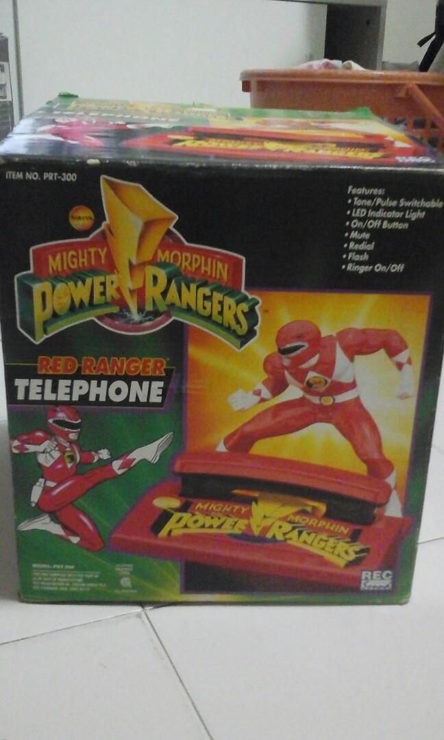 Mighty Power Rangers - Red Ranger Telephone, Hobbies & Toys ...