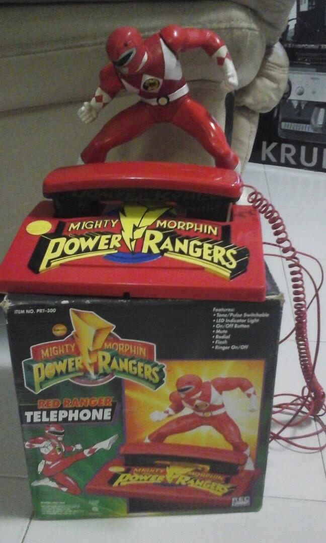 Mighty Power Rangers - Red Ranger Telephone, Hobbies & Toys ...