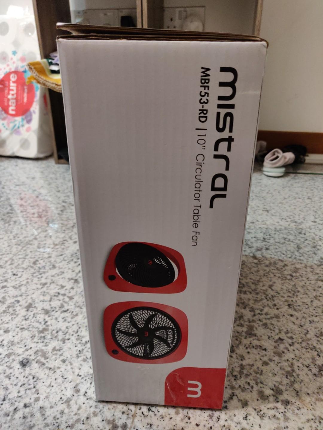 Mistral Red Circular Table Fan 10 inches, Furniture & Home Living ...