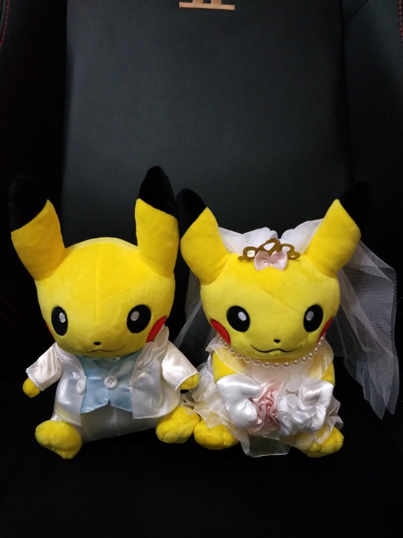 Pikachu Wedding set (Bride & Groom), Hobbies & Toys, Toys & Games on ...