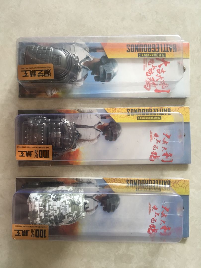PUBG Level 3 Backpack Bag Keychain, Hobbies & Toys, Toys & Games on ...
