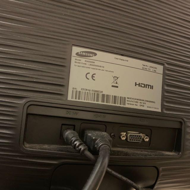 Samsung 24 inch monitor S24D300, Computers & Tech, Parts & Accessories ...