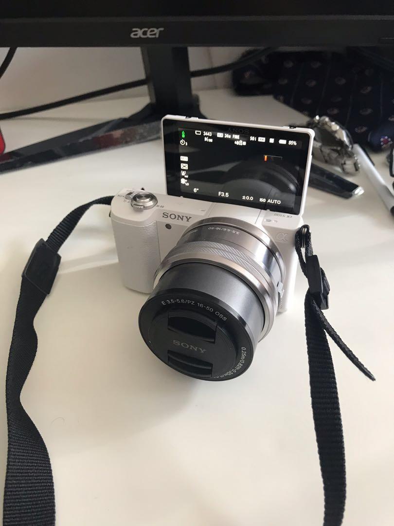 Sony A5100 (White Color) , Photography, Cameras on Carousell