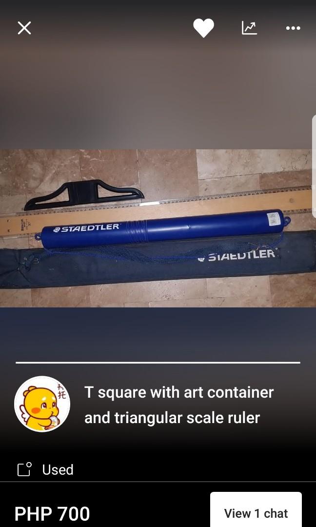 T-square | Paper holder |Unused Triangular scale ruler, Hobbies & Toys ...