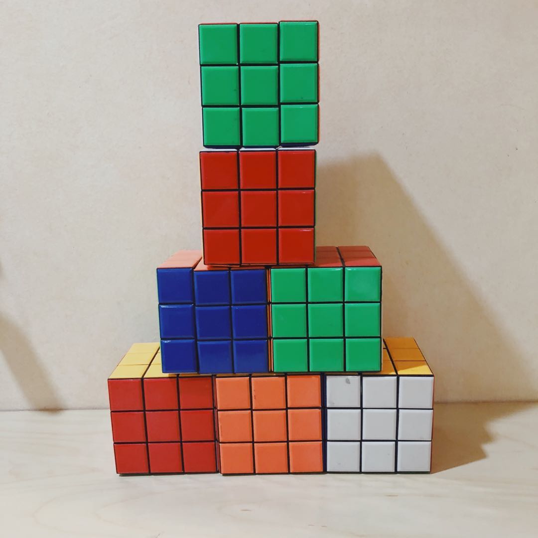 3x3x3 color cube puzzle x 7, Hobbies & Toys, Toys & Games on Carousell
