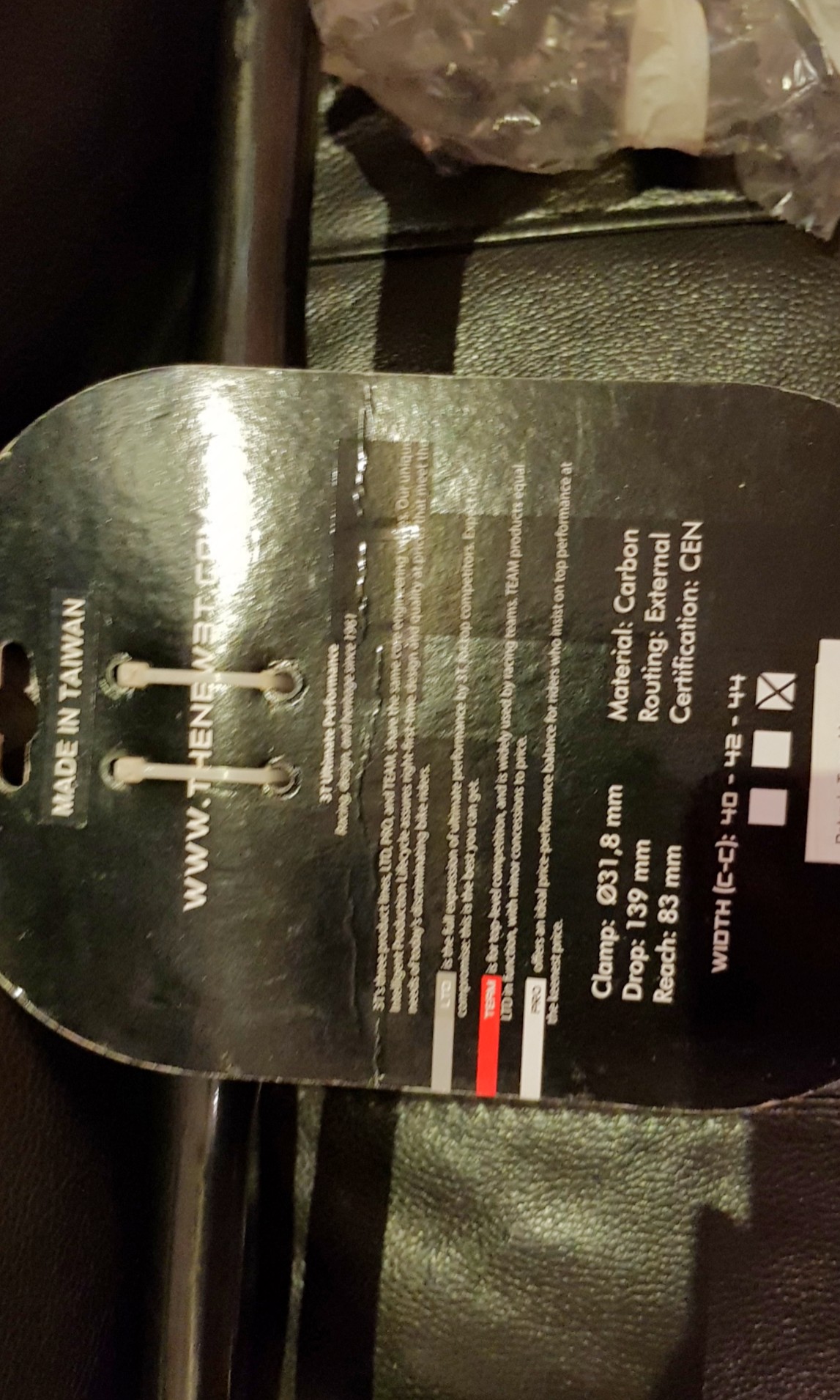 BNIB Original 3T Ergonova Team Stealth Carbon Dropbar (420mm, 42cm), 3T ...