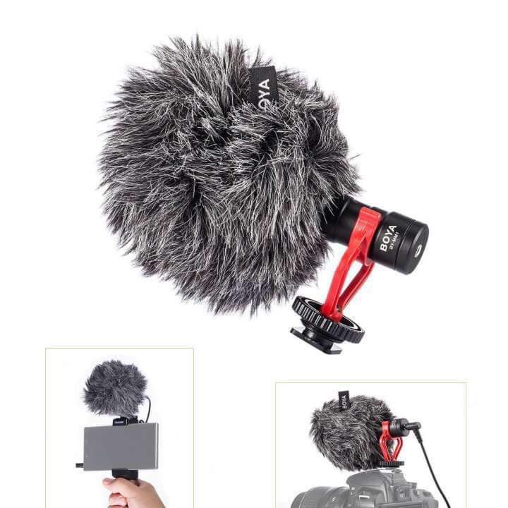 Boya BY-MM1 Universal Shotgun Cardioid Microphone, Audio, Microphones ...