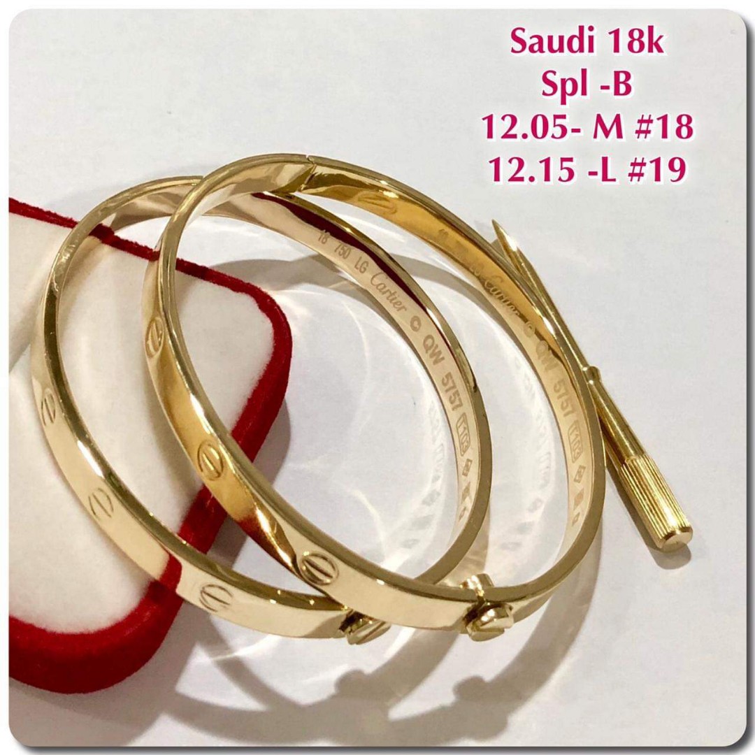 Cartier Bangles, Women's Fashion, Jewelry & Organizers, Bracelets on ...
