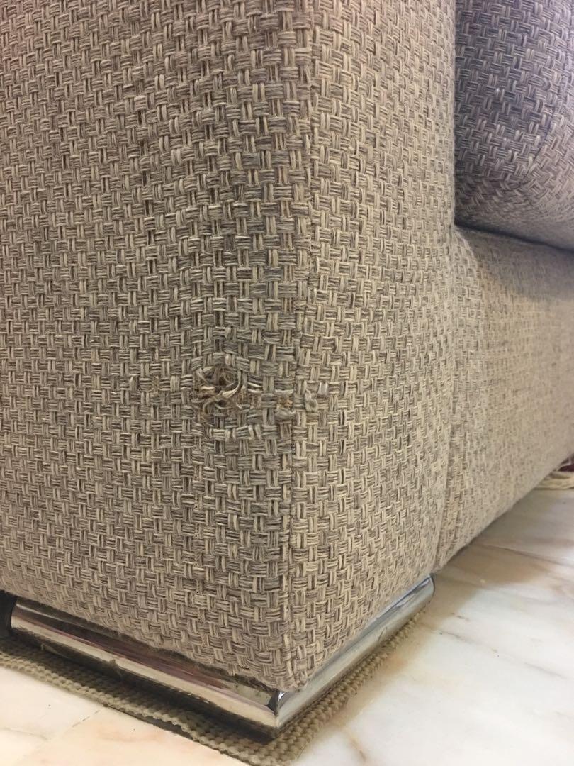 Cellini L-shaped modular fabric sofa, Furniture & Home Living ...