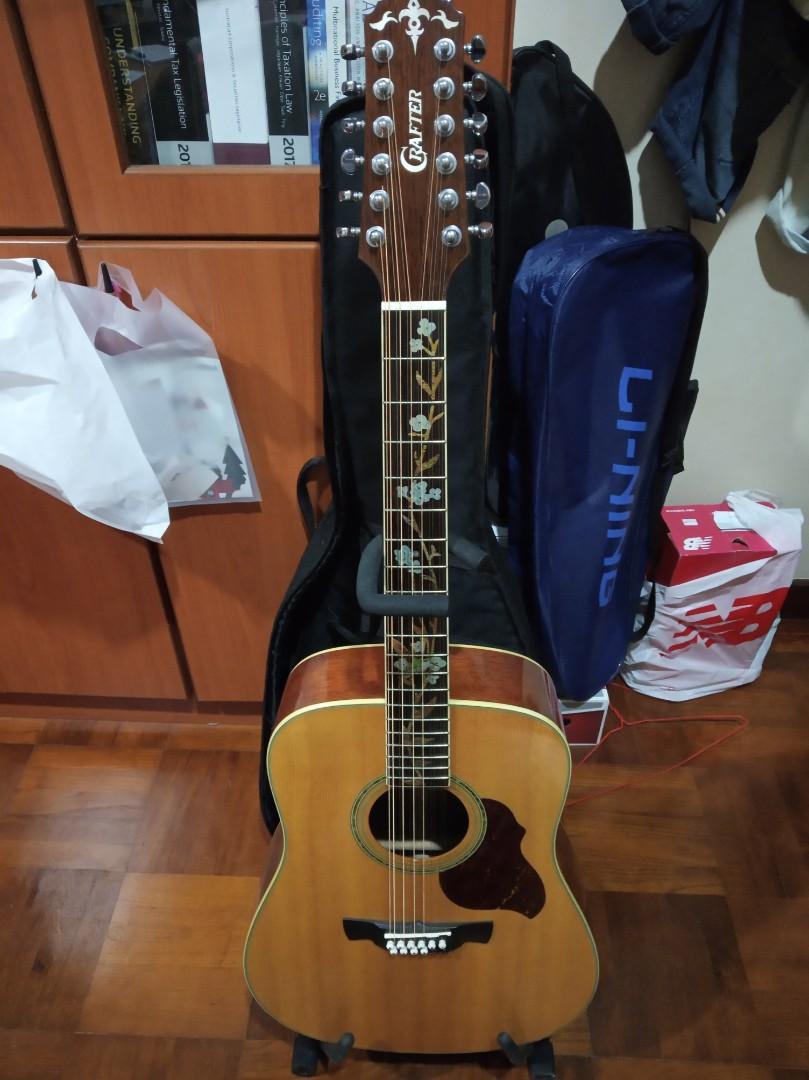 Crafter D8-12/N acoustic guitar (12 string), Hobbies & Toys, Music ...