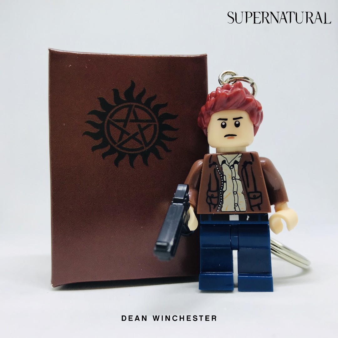 Dean Winchester (Supernatural) Custom Minifigure Keychain, Hobbies ...