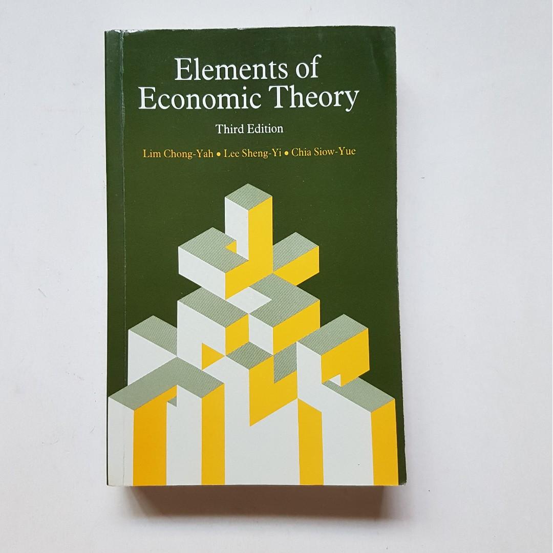 ELEMENTS OF ECONOMIC THEORY, Hobbies & Toys, Books & Magazines ...