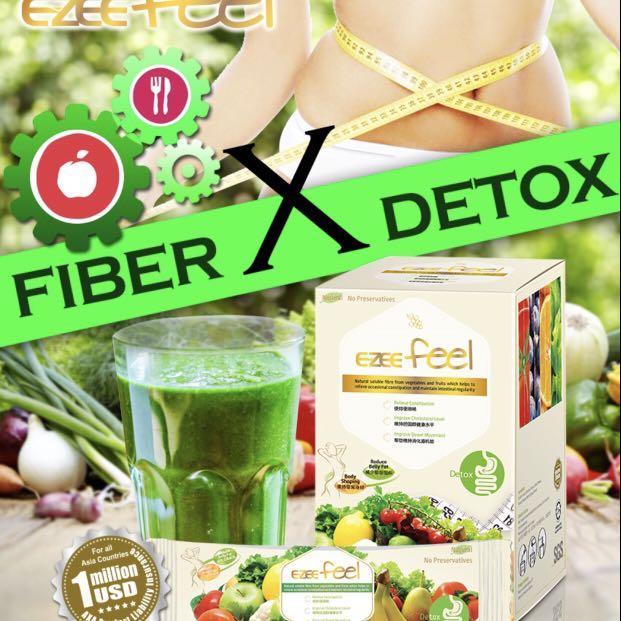 Ezee Feel detox and fiber drink, Health & Nutrition, Health Supplements ...