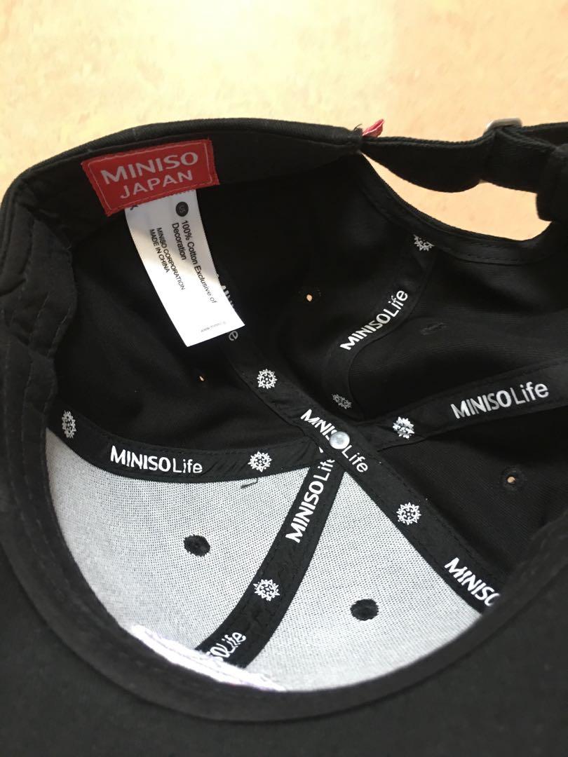 Miniso x Pink Panther Edition Black Baseball Cap, Fesyen Pria ...