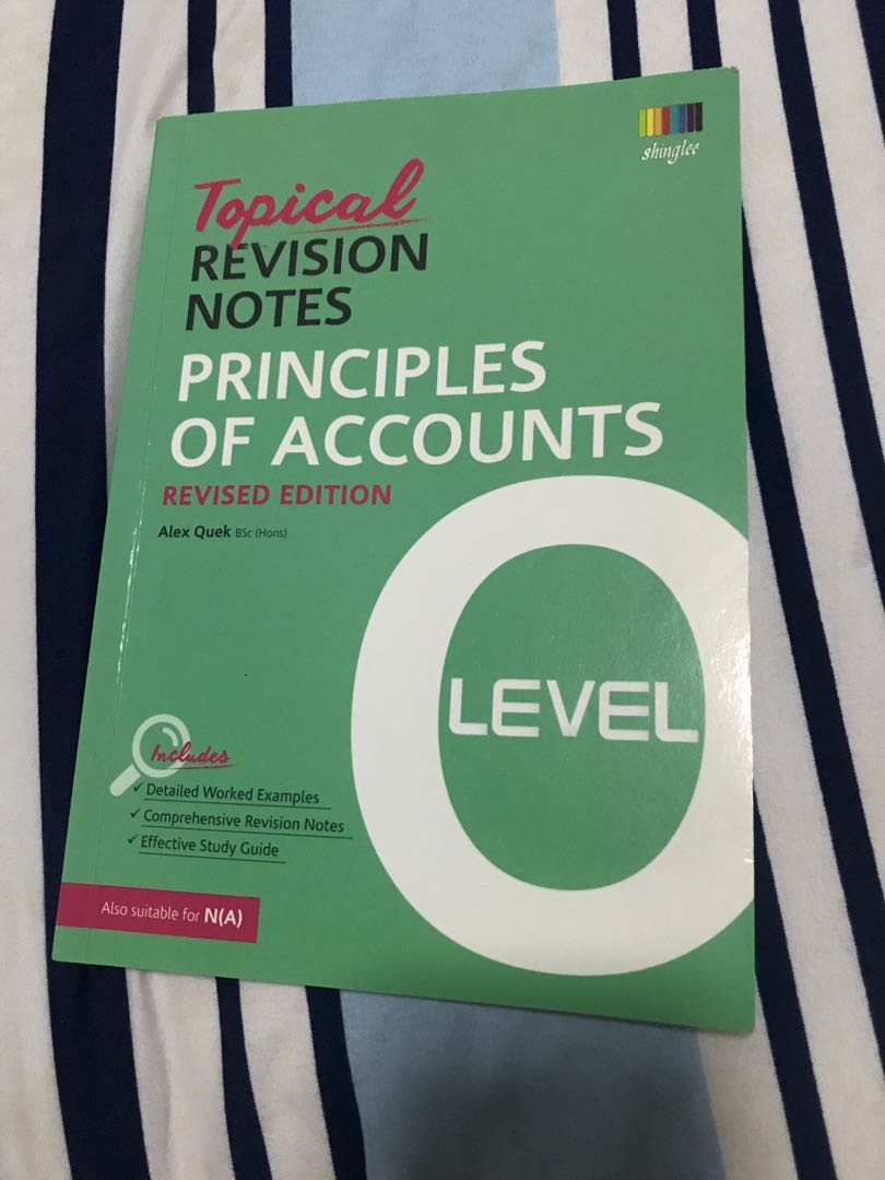 O-level Principles of Accounts Revision Notes, Hobbies & Toys, Books ...