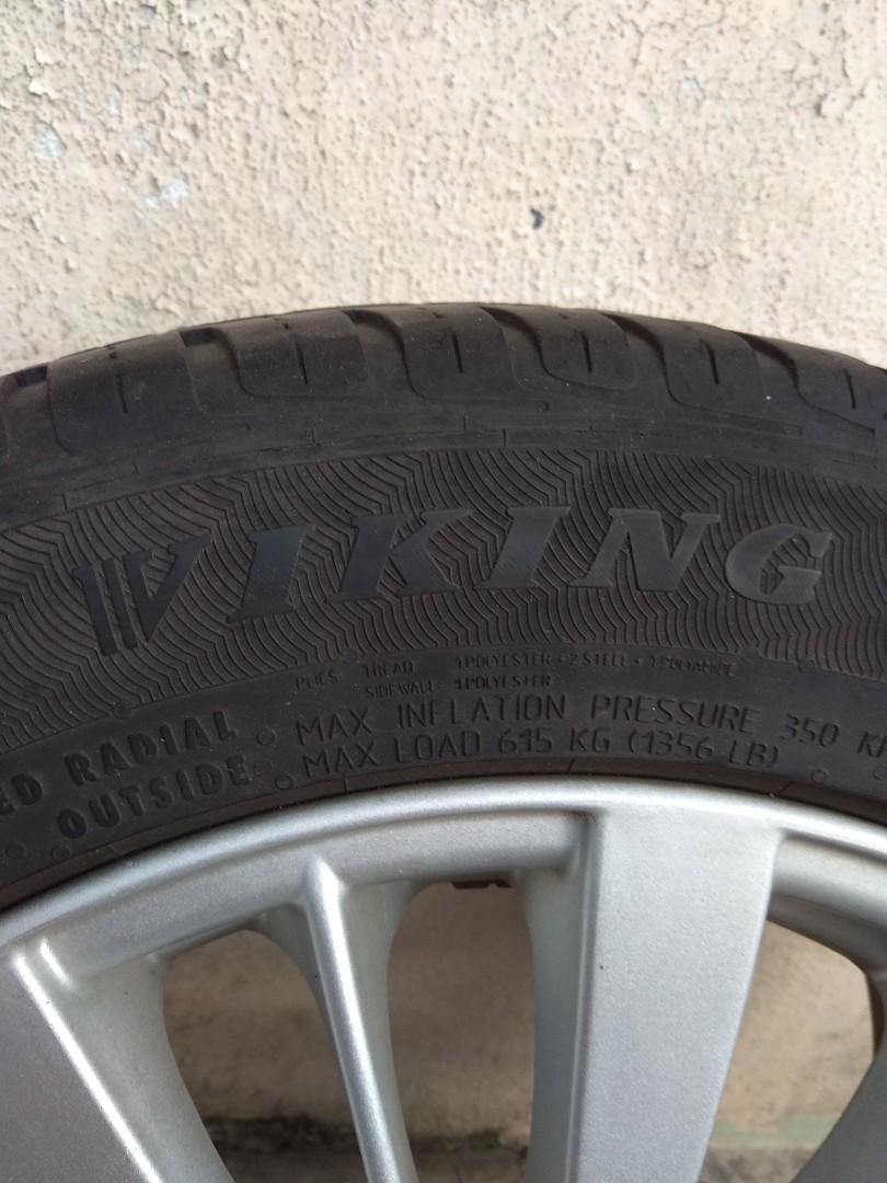 Rim Ori Inspira 16" siap tayar Viking, Auto Accessories on Carousell