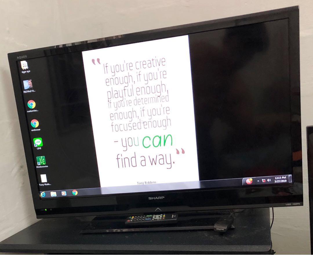 Sharp tv, TV & Home Appliances, TV & Entertainment, TV on Carousell