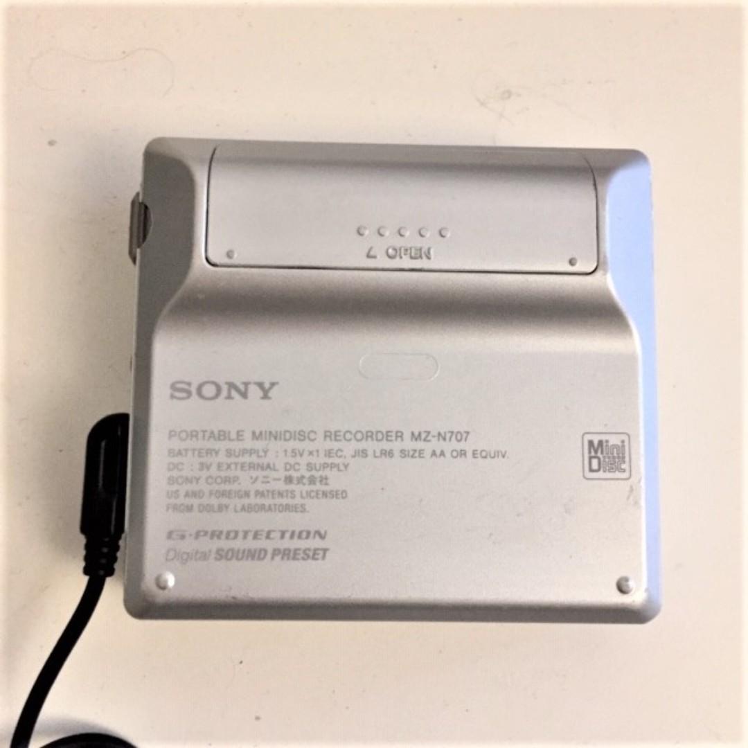 Sony Net MD Walkman MZ-N707 MiniDisc Player. Silver., Audio, Portable Music Players on Carousell