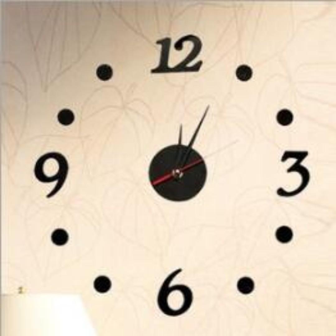 客廳鐘 時鐘 簡約 clock home number watch 北歐風格 數字秒鐘 痴牆 牆壁掛鐘 鈡, 傢俬＆家居, 家居裝飾, 時鐘 ...