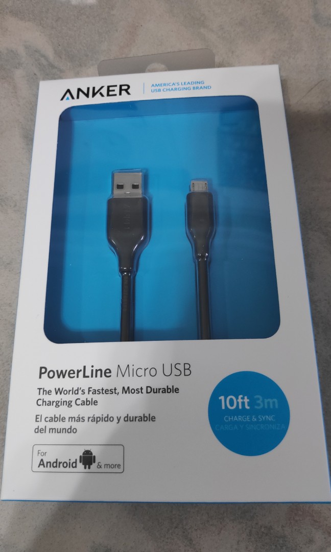 Anker powerline micro usb, Computers & Tech, Parts & Accessories ...