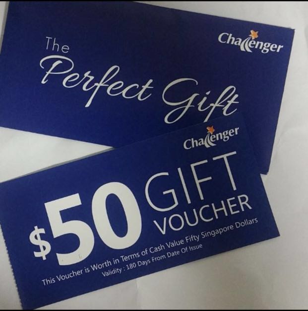 Challenger Gift voucher, Tickets & Vouchers, Vouchers on Carousell