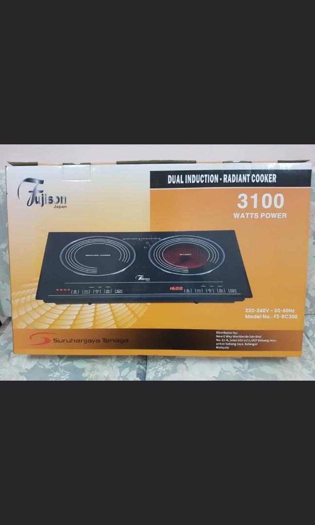 Fujison Japan Dual Induction Cooker, TV & Home Appliances, Kitchen ...