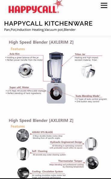 Happy Call (black) colour high speed blender , TV & Home Appliances ...