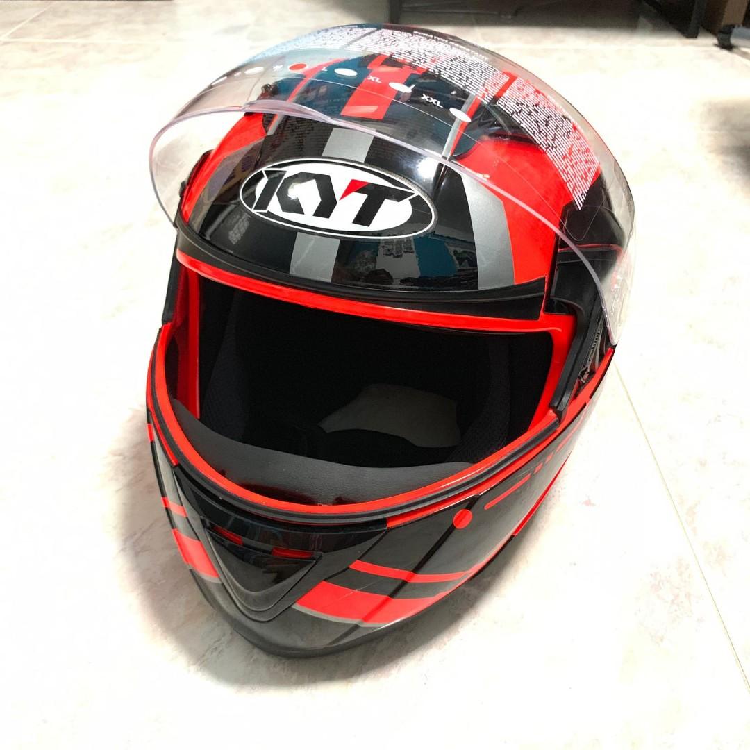 KYT Modular Helmet, Motorcycles, Motorcycle Apparel on Carousell