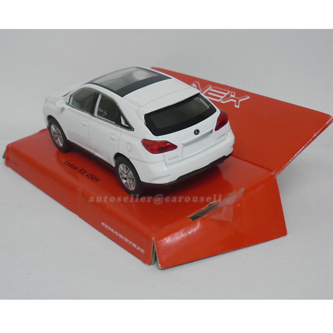 Lexus RX450H (Toyota Harrier 1st Gen) Diecast Model Car - White ...