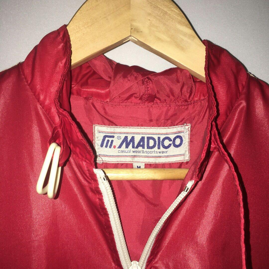Madico — Vintage Red Waxed Track Jacket, Men's Fashion, Coats, Jackets ...